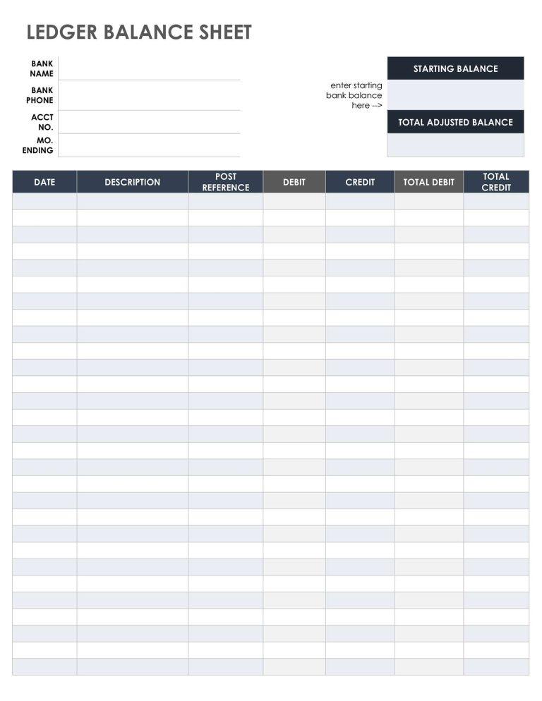 Balance Sheet Format In Excel, PDF, Word - Free Download | Raseed